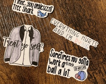 Parks and Rec Sticker Pack - Etsy