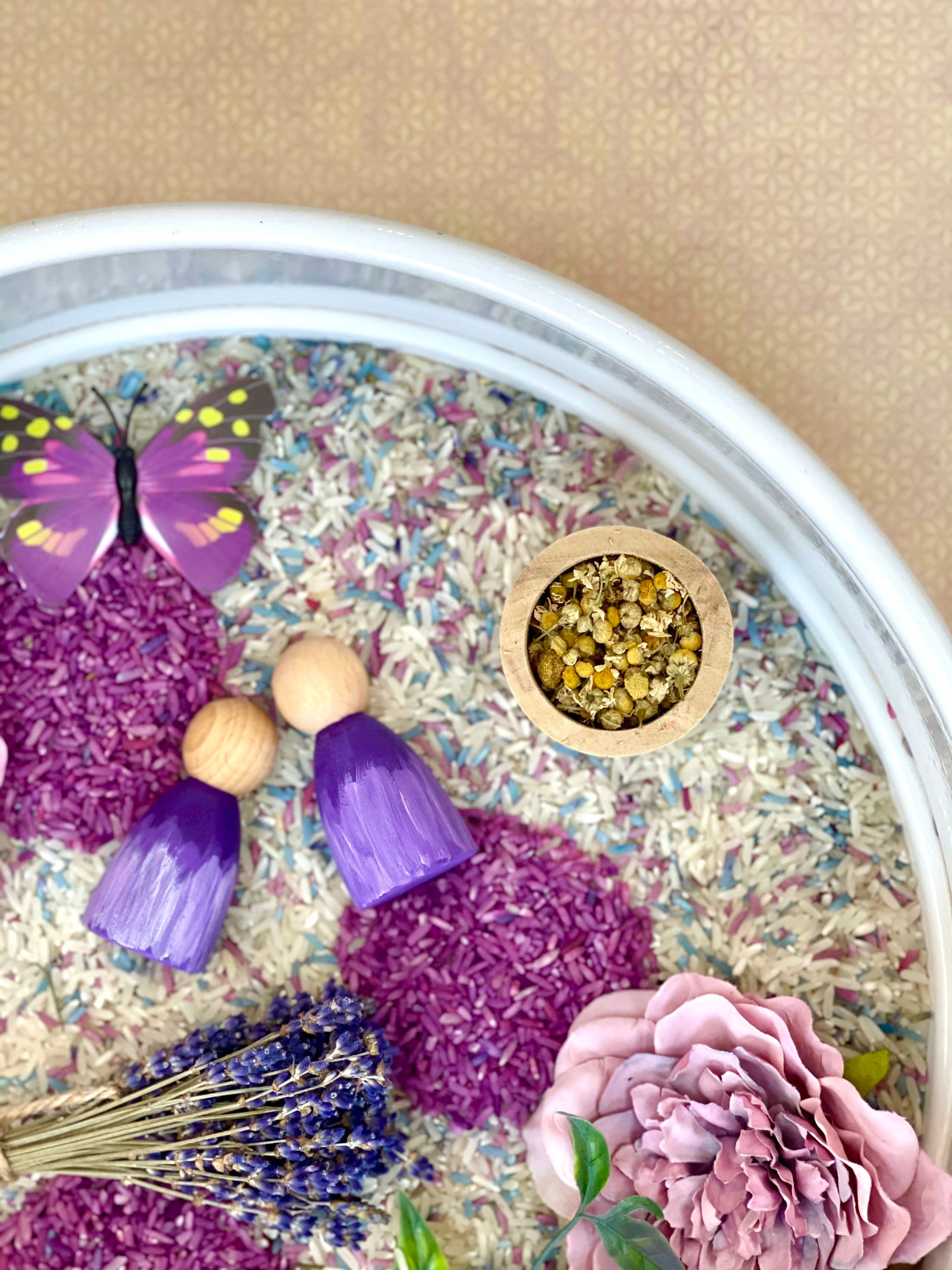 Calming Lavender Sensory Tray / Loose Parts Play - Etsy