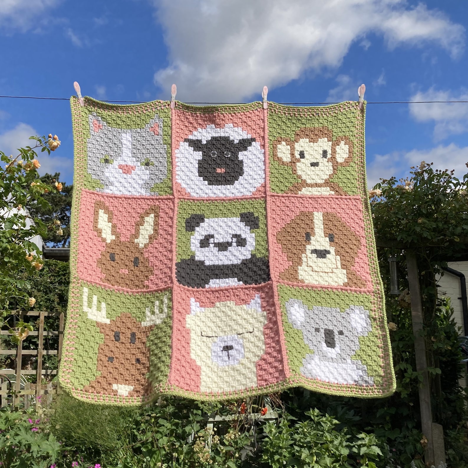 Animal Crochet Pattern - C2C Blanket - Mix and Match - Corner to Corner ...