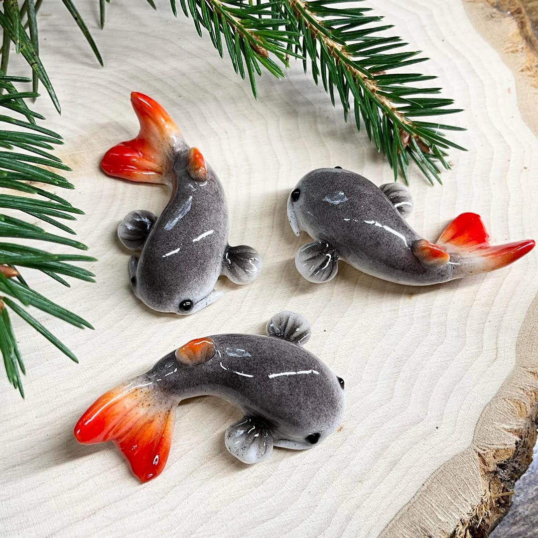 Red Tail Catfish Magnet (one Magnet) Polymer Clay Fish for Refrigerator ...