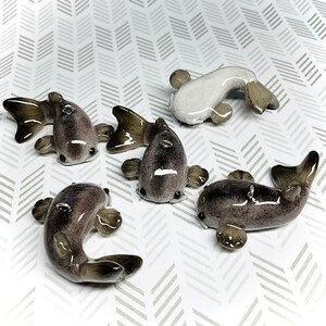 Catfish Black Brown Fish Charm Pendant for Jewelry Necklace Beading ...