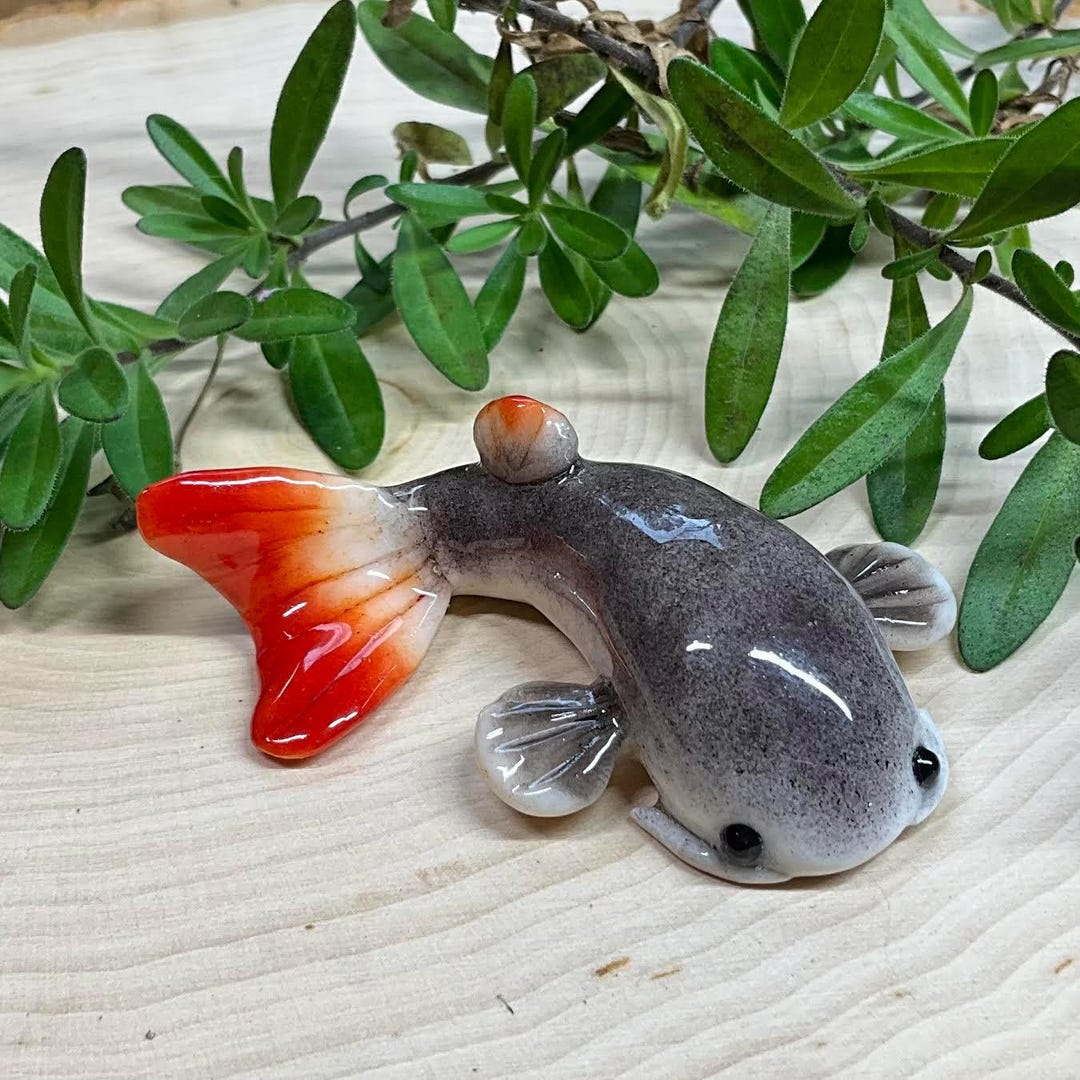 Red Tail Catfish Fish (PREORDER) Sculpture Desk Friend Polymer Clay - Etsy