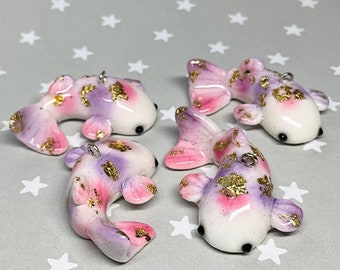 Red Tail Catfish (one Charm) Polymer Clay Fish Charm Pendant for ...