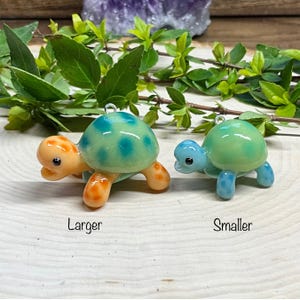Blue Green Turtle (smaller Turtle) (one Charm) Pendant for Necklace ...