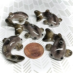 Catfish Black Brown Fish Charm Pendant for Jewelry Necklace Beading ...
