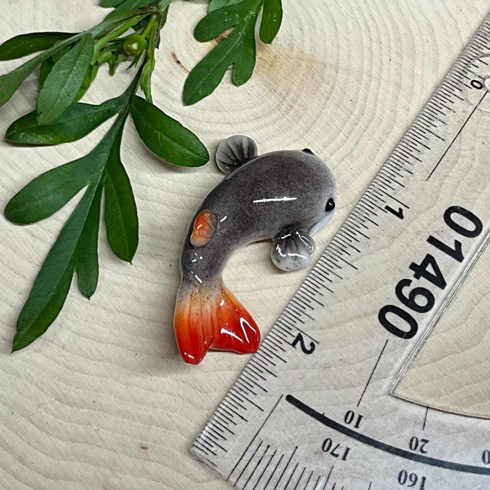 Red Tail Catfish (one Charm) Polymer Clay Fish Charm Pendant for ...