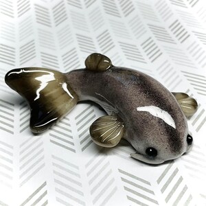 Catfish Fish (PREORDER) Sculpture Desk Friend Polymer Clay - Etsy