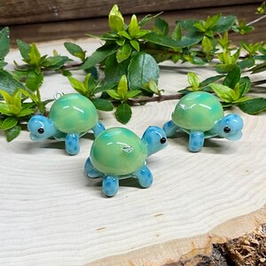 Blue Green Turtle (smaller Turtle) (one Charm) Pendant for Necklace ...