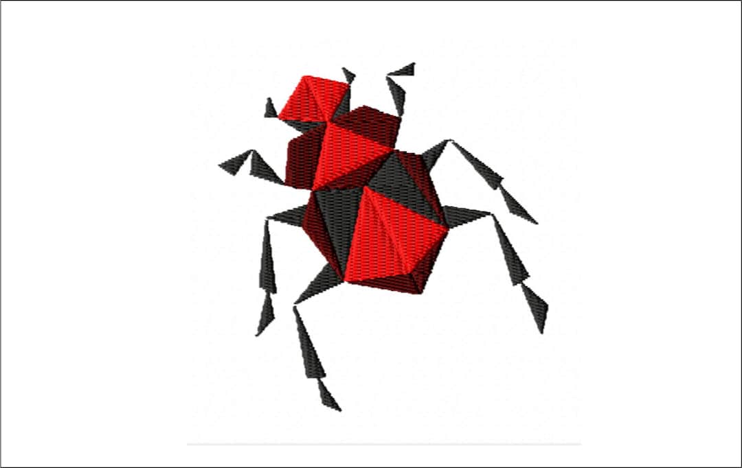 Geometric Bug Embroidery Design: Machine Embroidery Pattern (digital ...