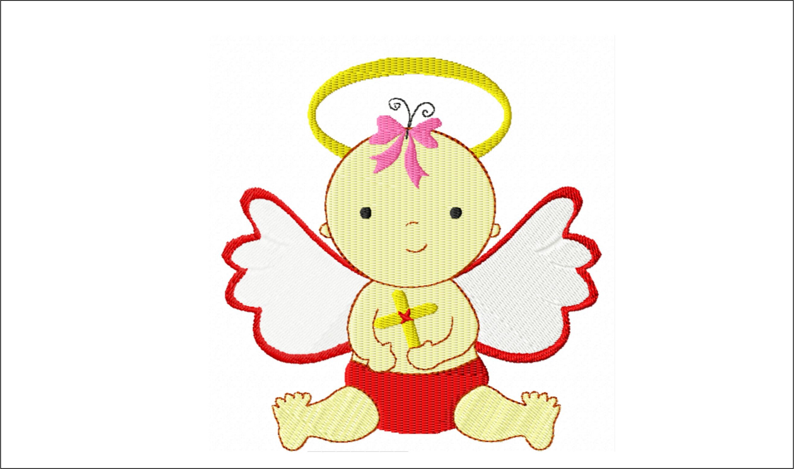 Embroidery Design Baby Angel Design for Embroidery Machine - Etsy