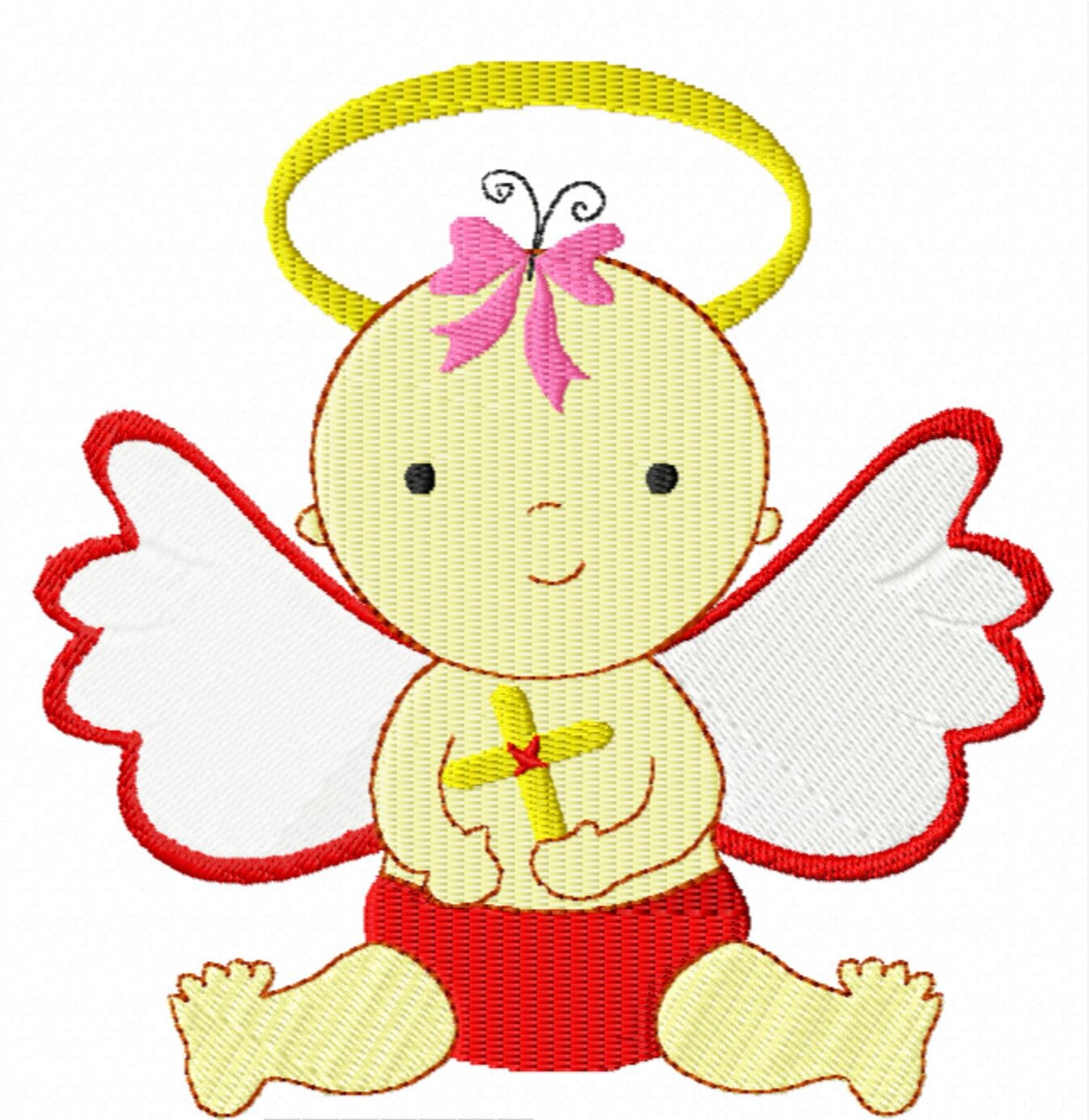 Embroidery Design Baby Angel Design for Embroidery Machine - Etsy