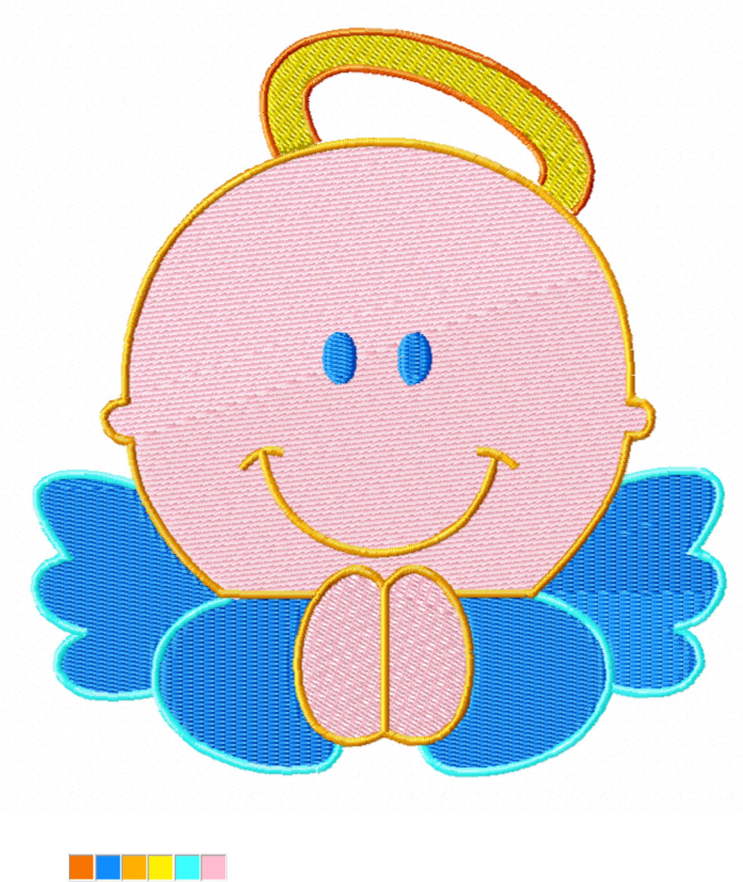 Embroidery Design Baby Angel, Design for Embroidery Machine - Etsy