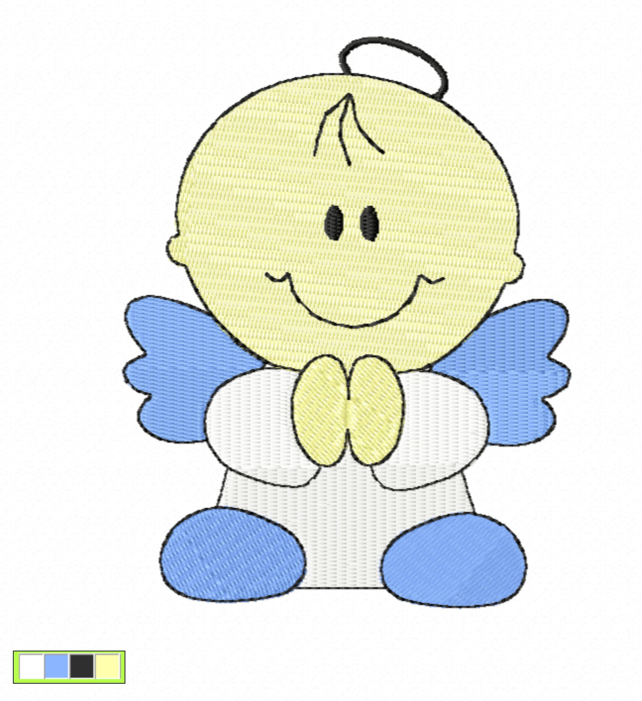 Embroidery Design Baby Angel Design for Embroidery Machine - Etsy