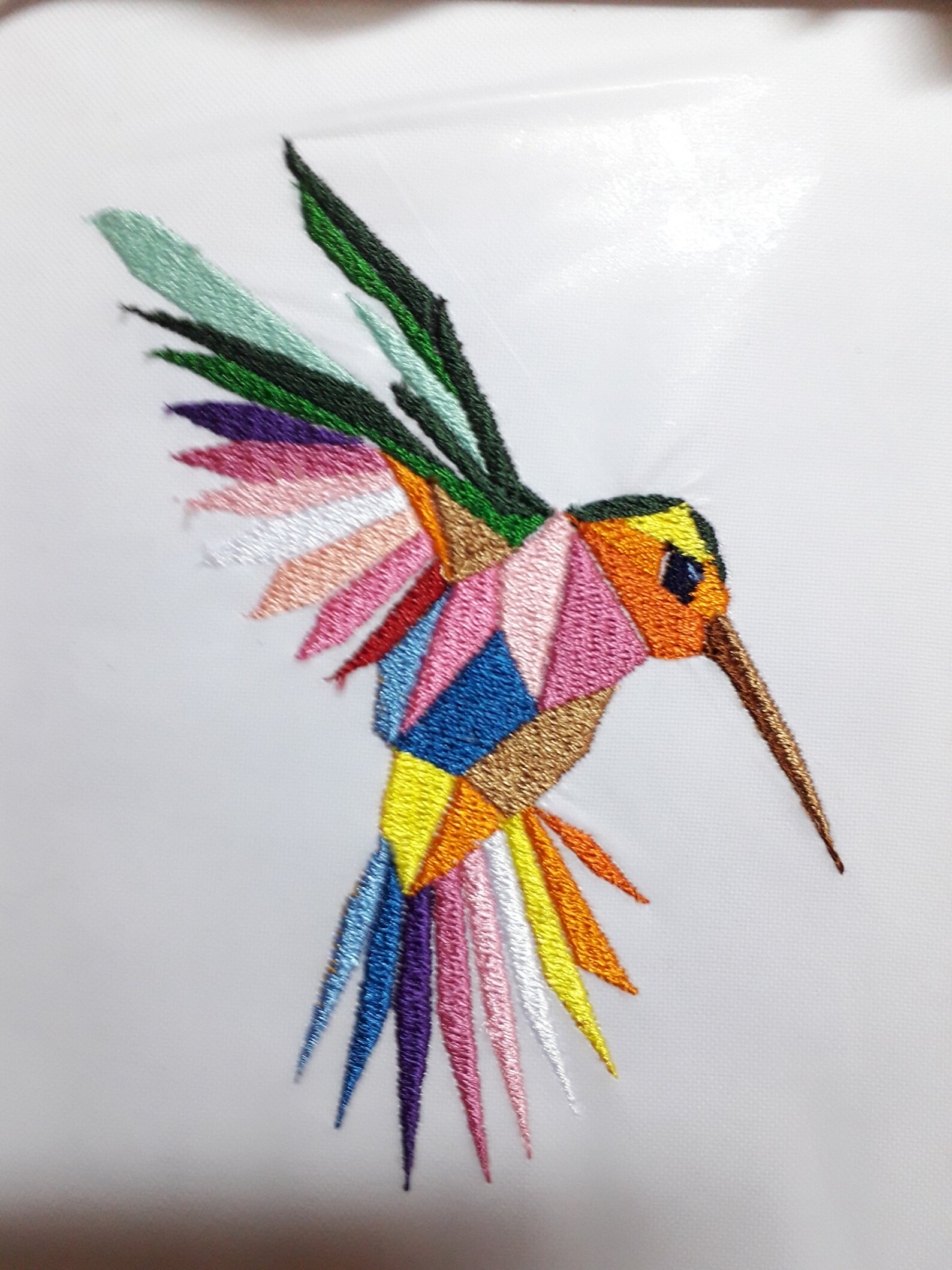Embroidery Design Colibri Geometric Design for Embroidery - Etsy