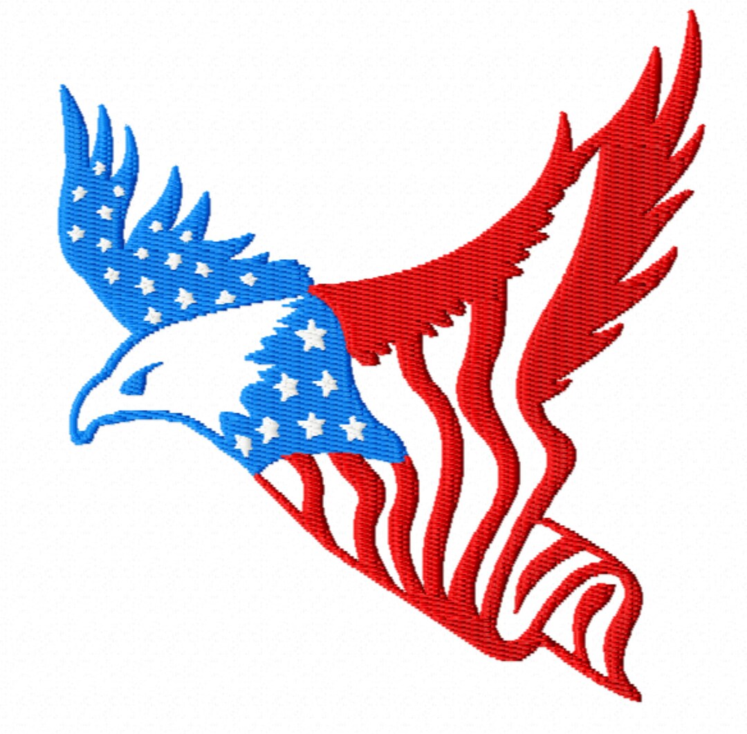Embroidery Design American Eagle, Design for Embroidery Machine - Etsy