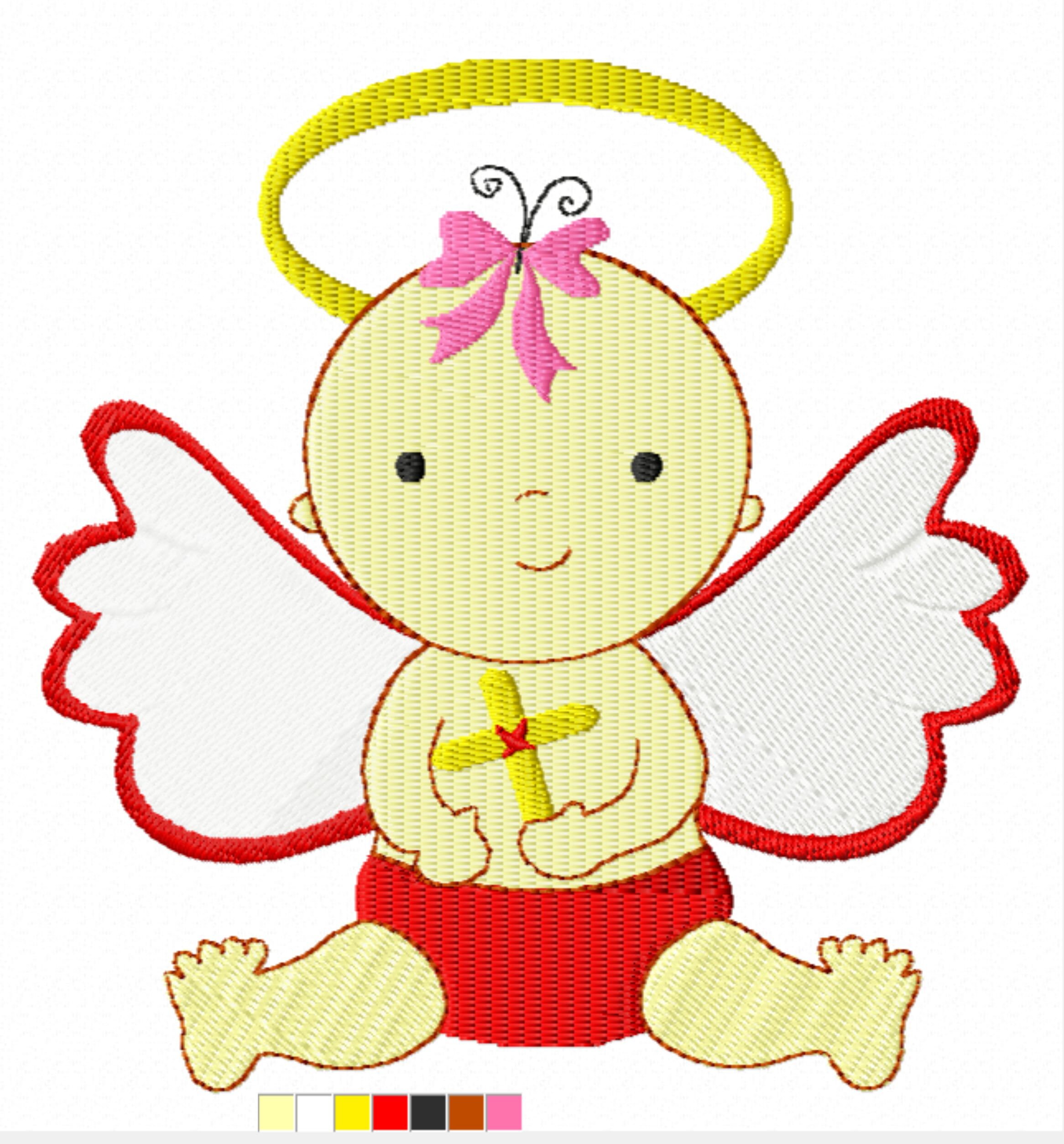 Embroidery Design Baby Angel Design for Embroidery Machine - Etsy