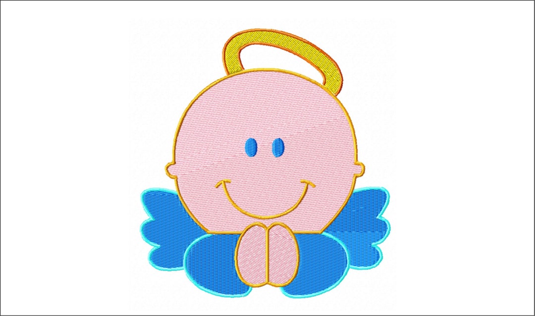 Embroidery Design Baby Angel, Design for Embroidery Machine - Etsy