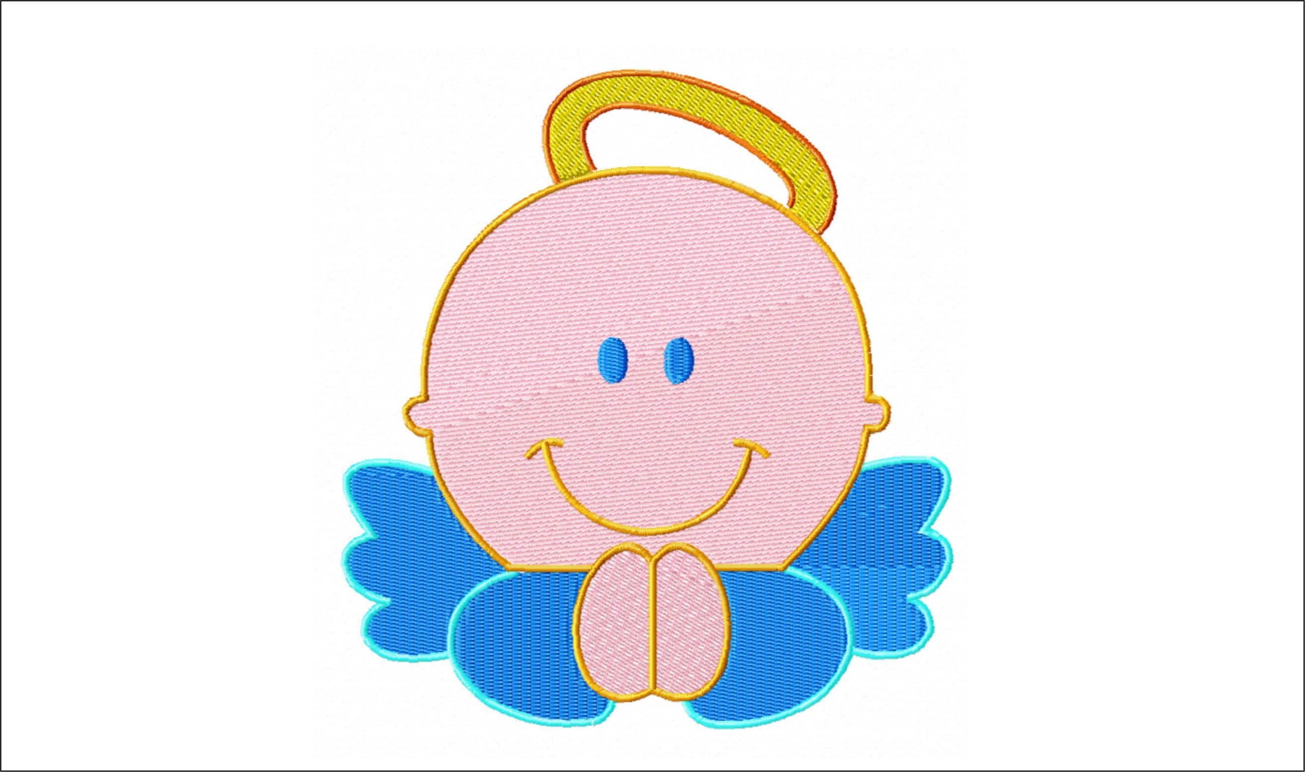Embroidery Design Baby Angel, Design for Embroidery Machine - Etsy