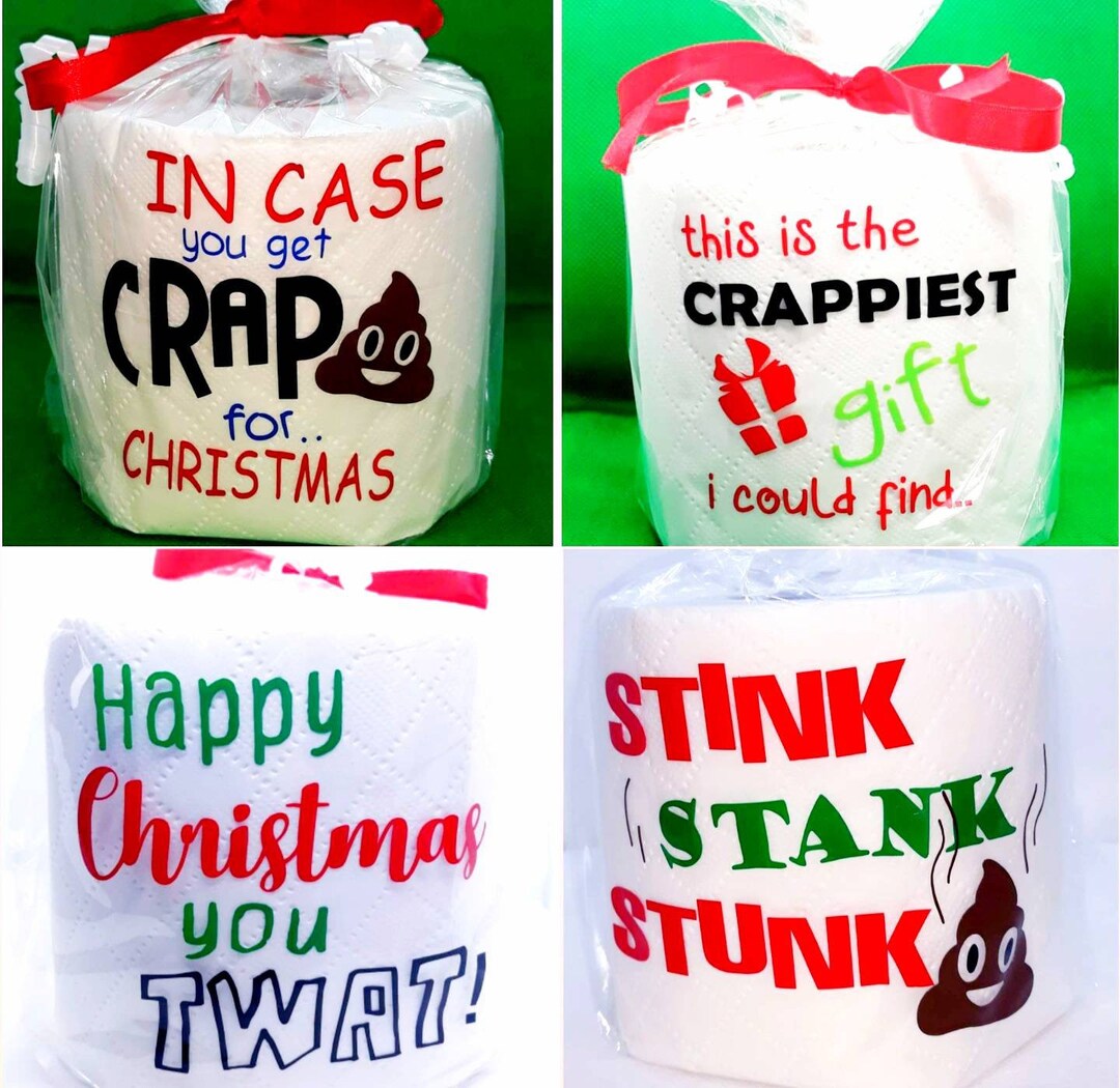 Funny Toilet Roll, Secret Santa Gift, Stocking Filler, Paper, Fun ...