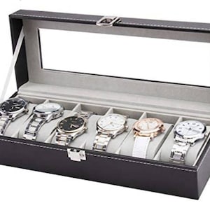 Personalised Watch Display Case, Watch Collection Box, Groomsman Gift ...