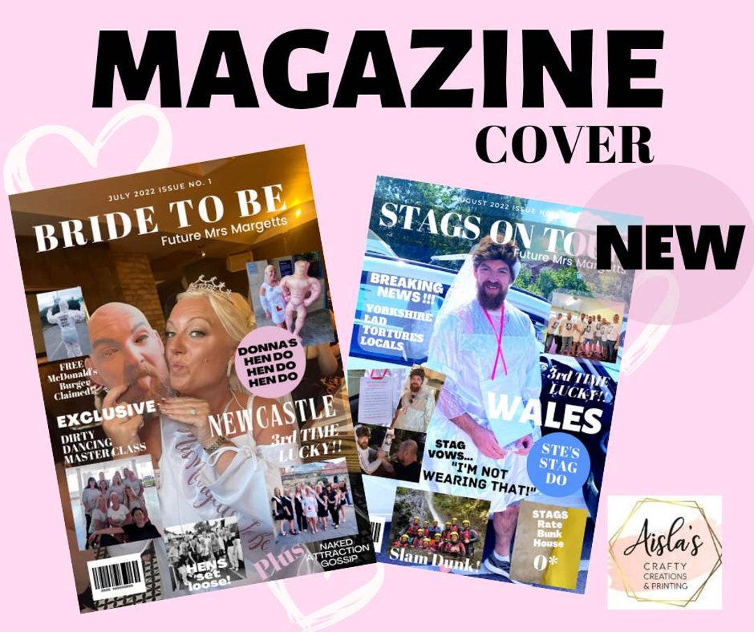 Custom Made Magazine Cover, Picture, Photo Gift, Framed, Headline Style ...
