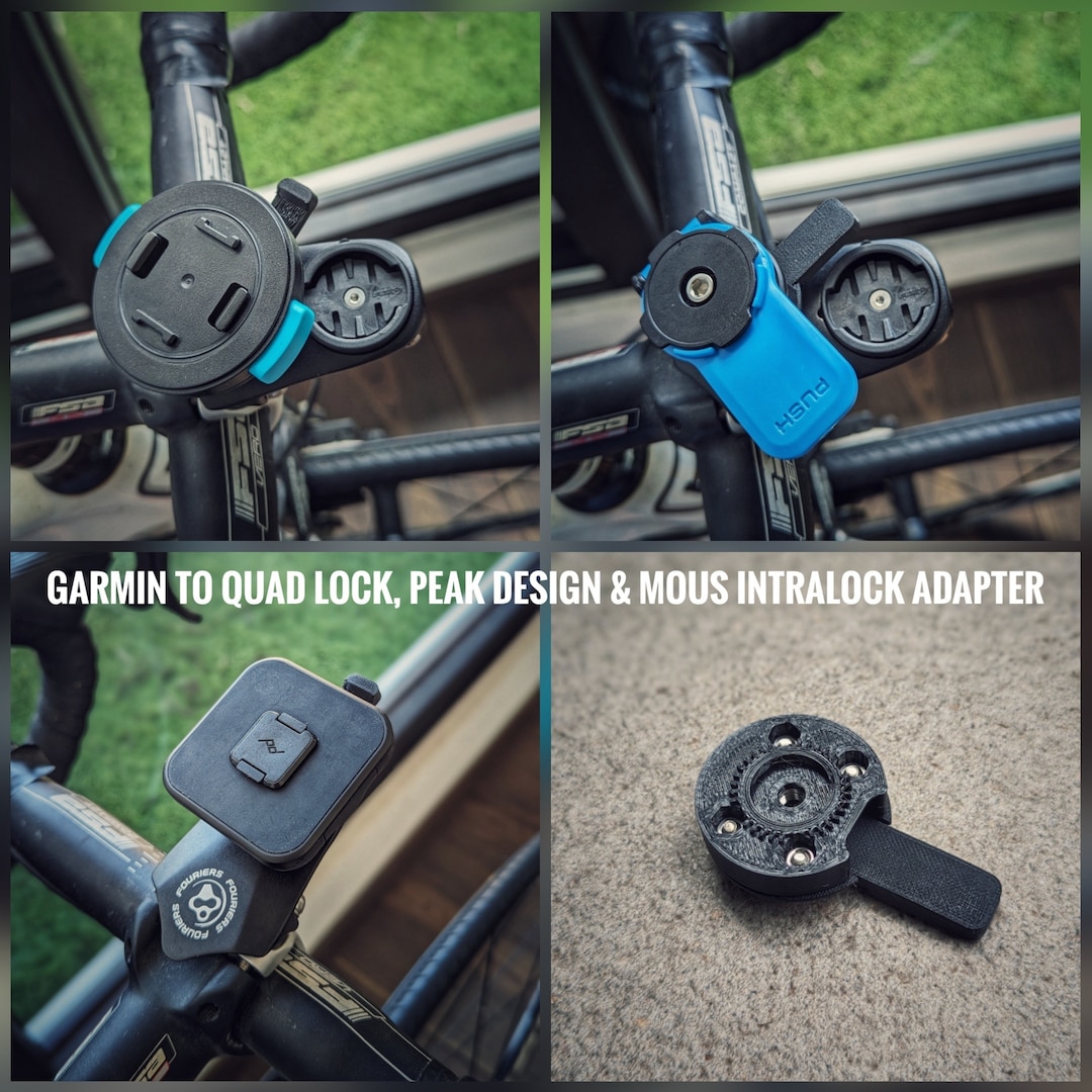 Garmin to Quad Lock / Peak Design / Mous Intralock Adapter - Etsy