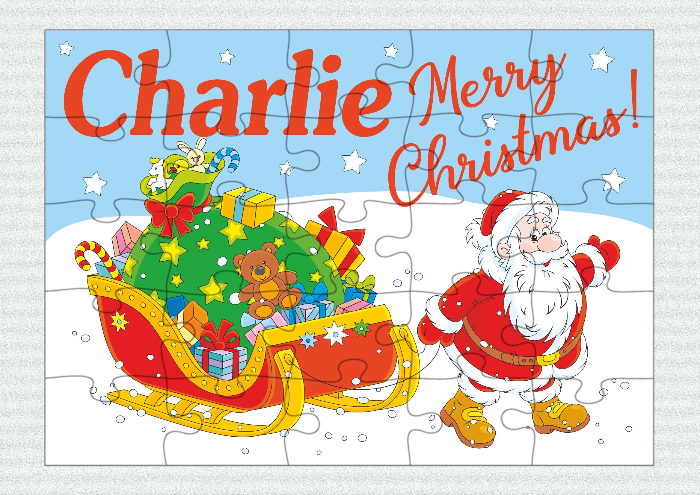 Rompecabezas de Navidad personalizado para niños rompecabezas | Etsy