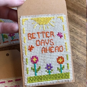 PATTERN: Get Well Soon 5-tag Set | Cross Stitch Pattern (digital Format ...