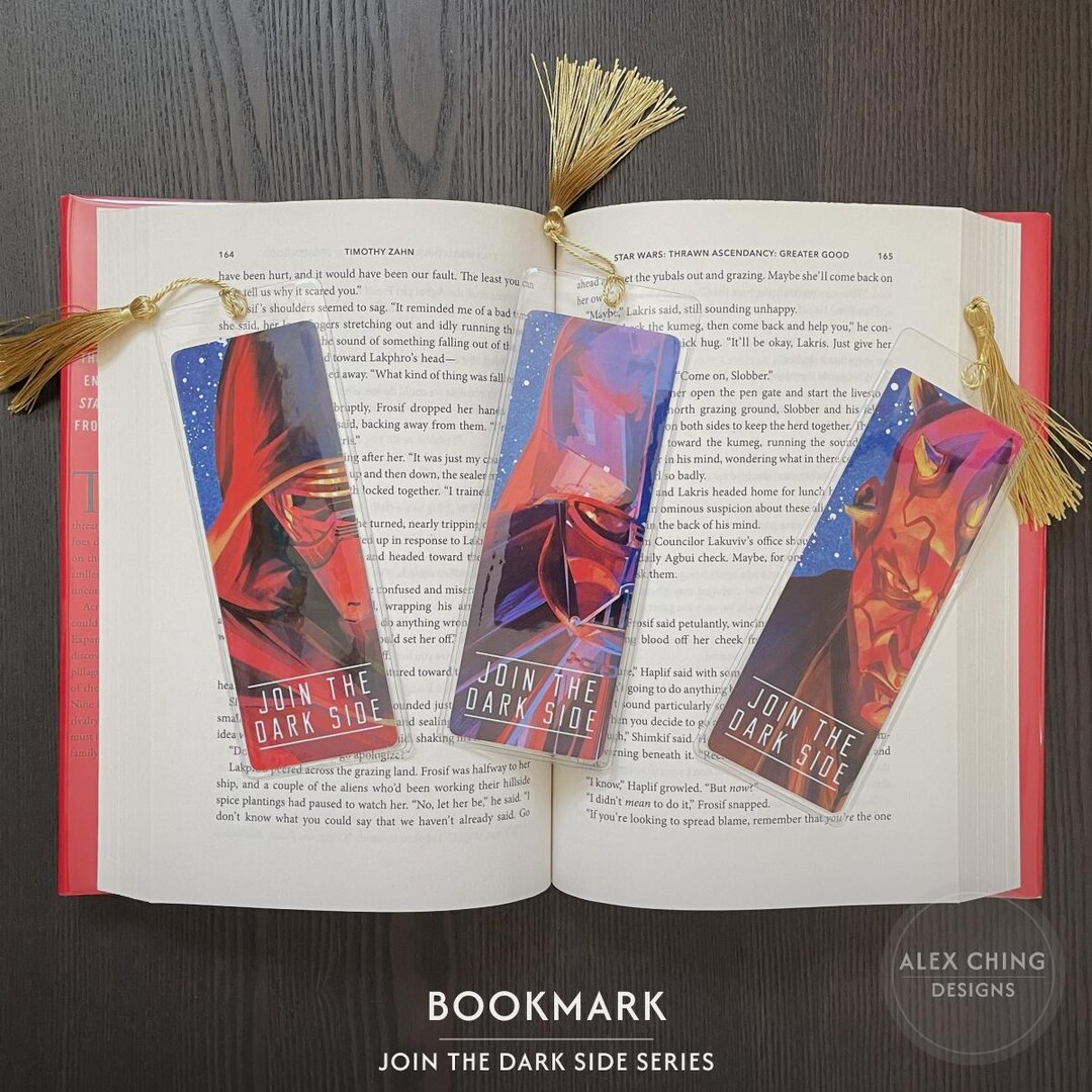 Join the Dark Side Bookmarks, Sith, Kylo Ren, Darth Maul, Darth Vader ...