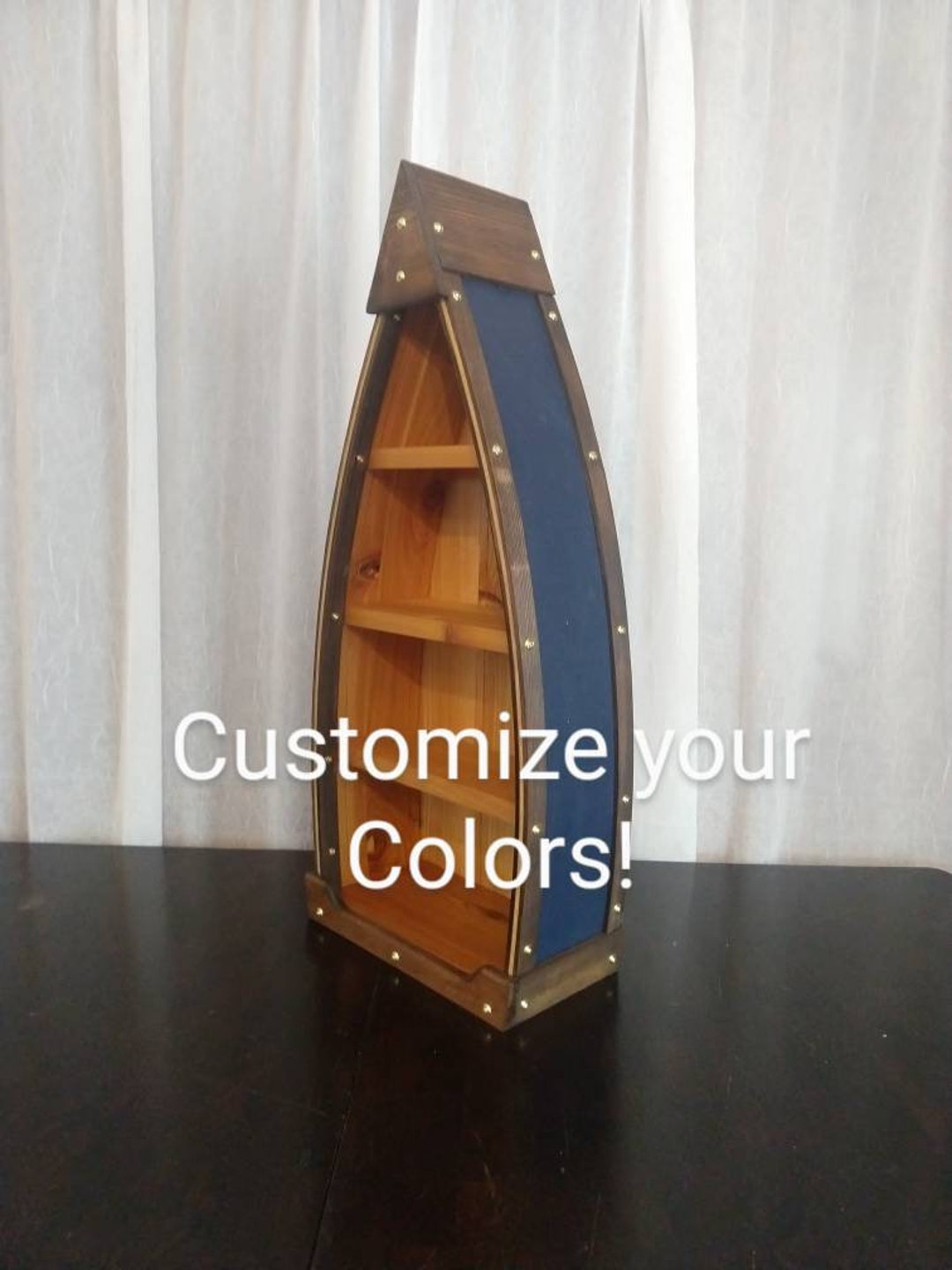 Customized Cedar Canoe Shelf - Canoe Shelf - Etsy