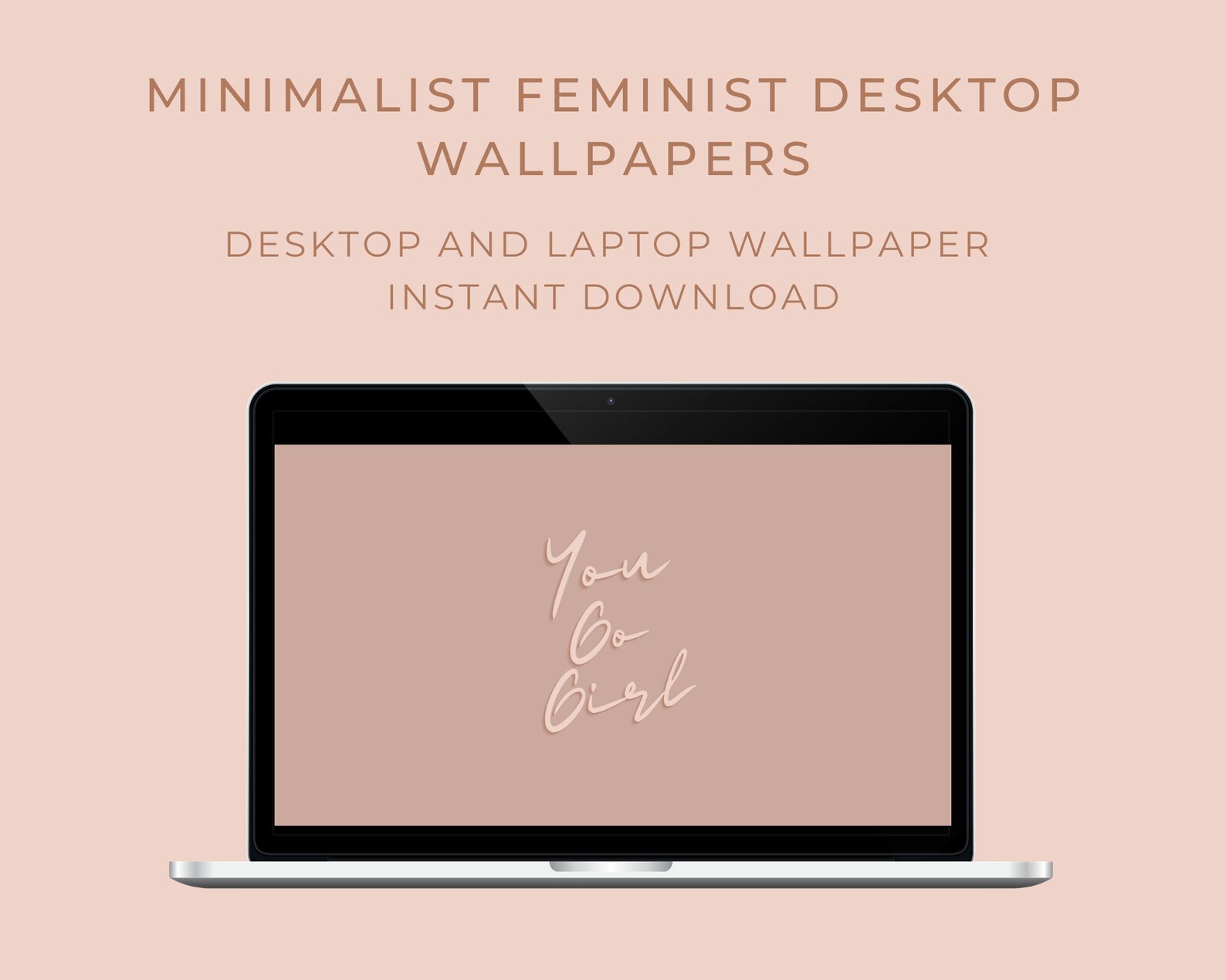 Minimalist Feminist Desktop Wallpapers Laptop Wallpaper | Etsy