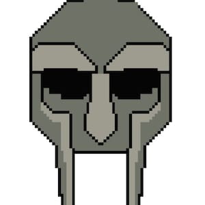 MF DOOM Cross Stitch Pattern - Etsy