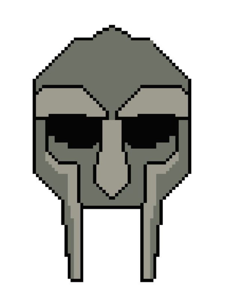 MF DOOM Cross Stitch Pattern - Etsy