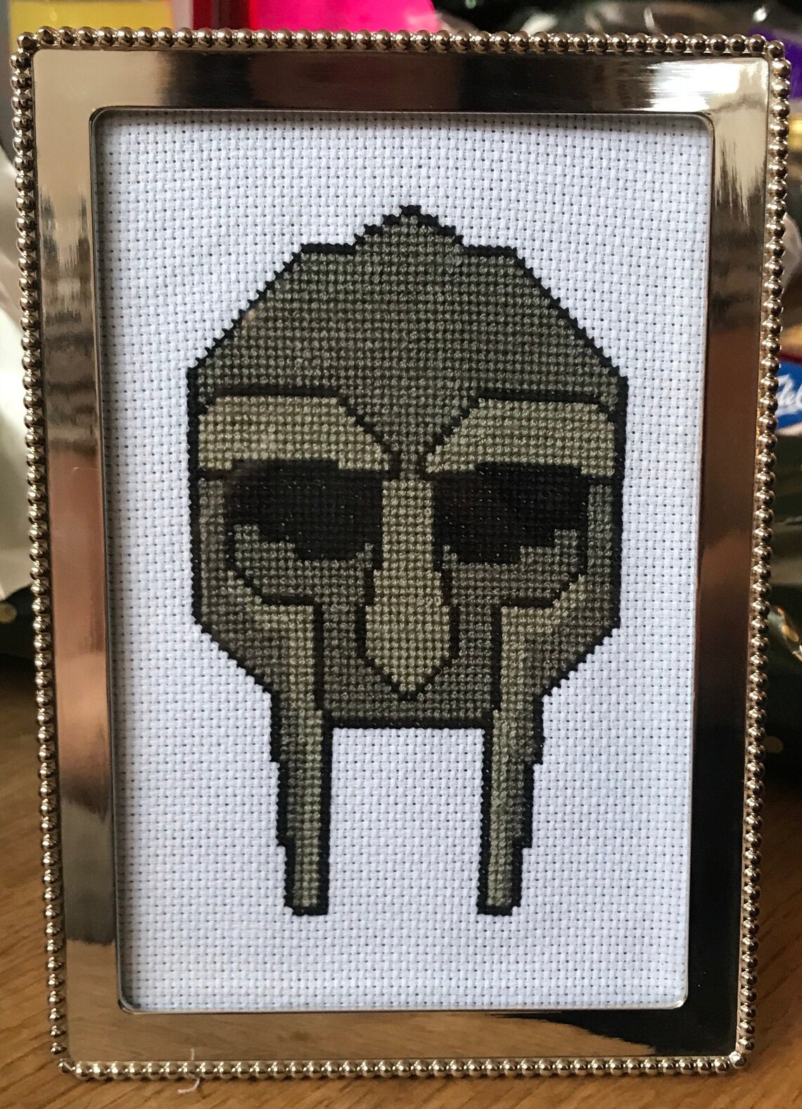 MF DOOM Cross Stitch Pattern - Etsy