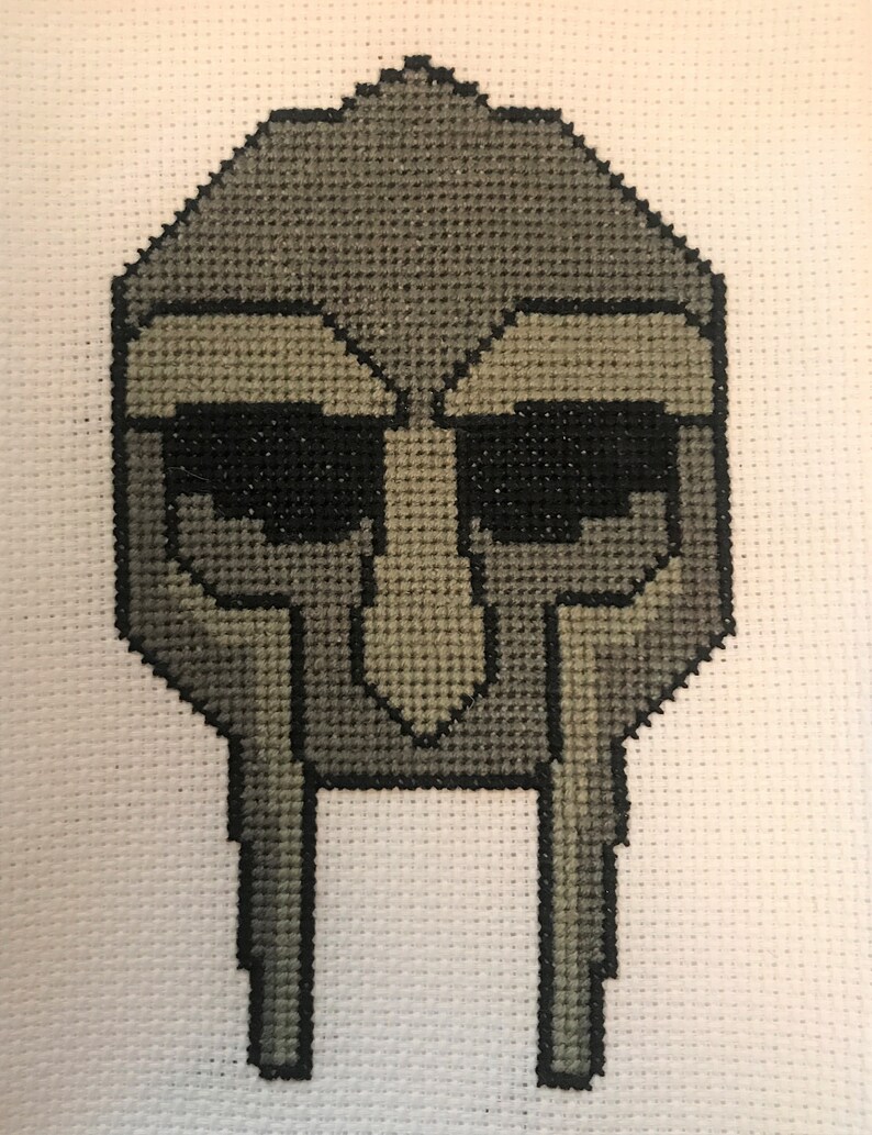 MF DOOM Cross Stitch Pattern - Etsy