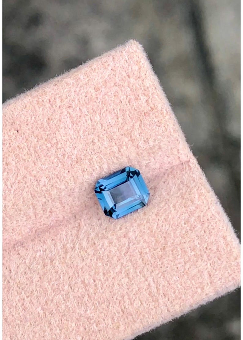 Natural Blue Spinel From Africa 0.96 Ct, Loose Gemstone is Loop Clean ...