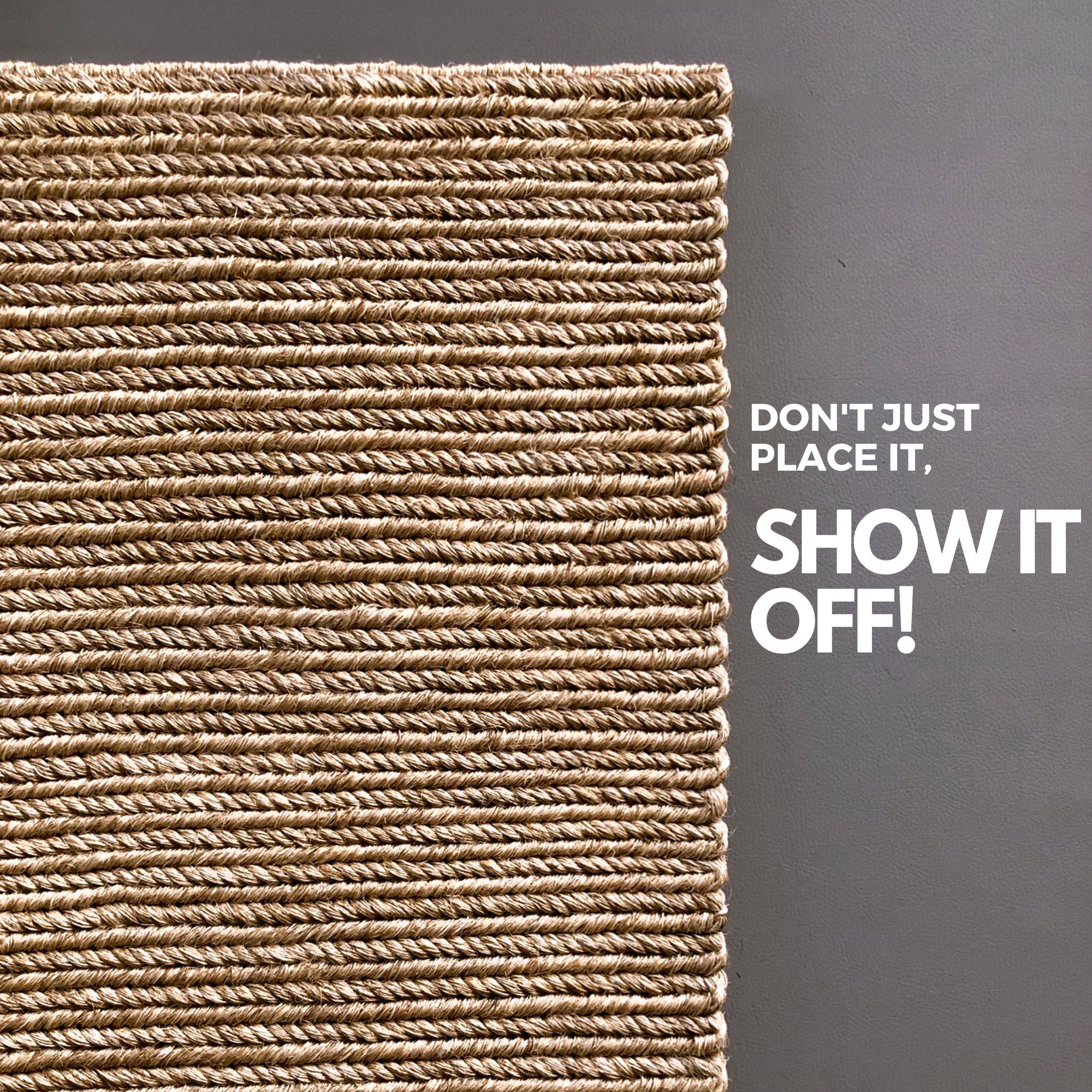 Sisal Area Rug: Natural Fiber Sisal Rug, Handwoven Braided, Entryway ...