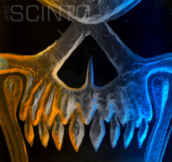 Acrylic Carved Skull Decoration 5x5 | Etsy