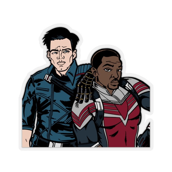 Falcon & the Winter Soldier Stickers / Buddy Cop Poster / | Etsy
