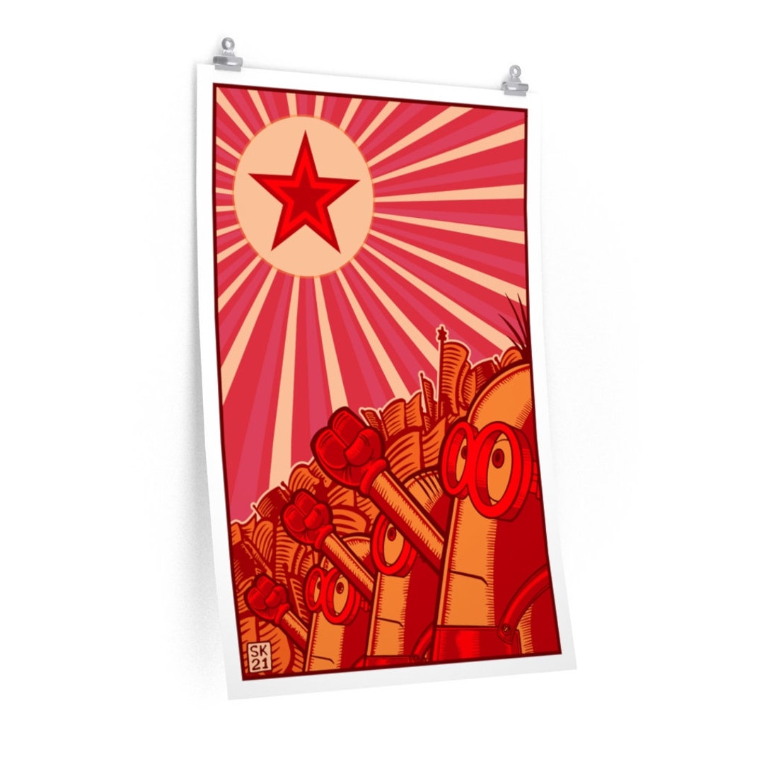 Minions Unite Print / Despicable Me / Propaganda / Socialism ...