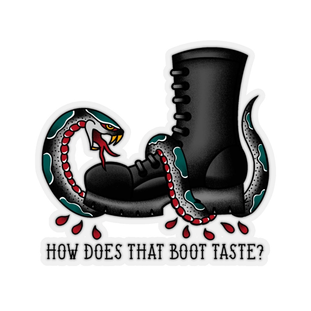 Boot Licker Old School Tattoo Stickers / Bootlicker / Anarchy - Etsy 日本