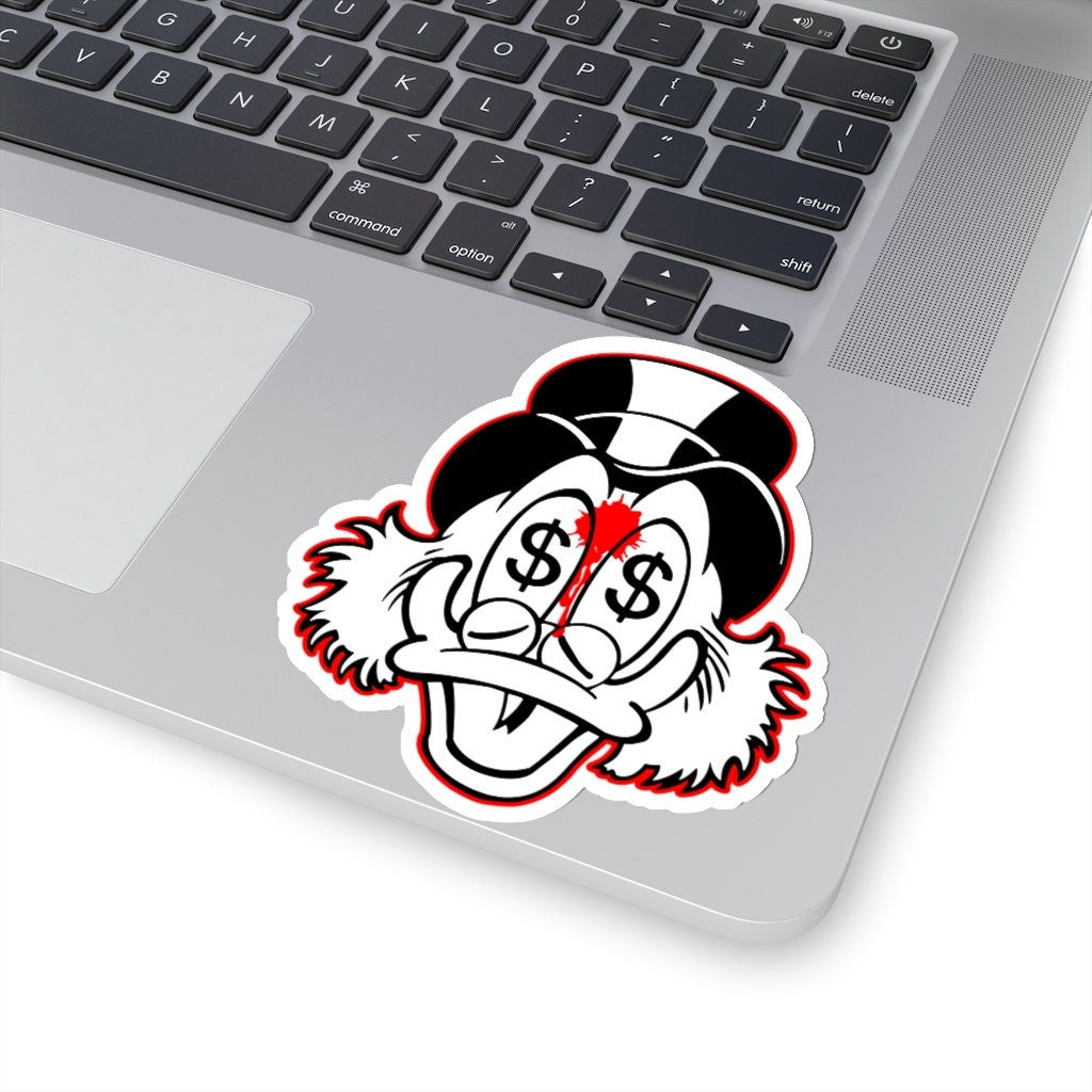 Uncle Scrooge Red Dot Stickers / Eat the Rich / - Etsy