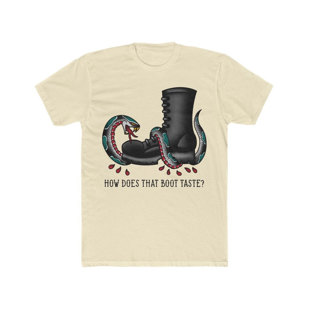 Boot Licker Old School Tattoo Unisex Tee / Bootlicker / Anarchy / Anti-authority / Tattoo / Anti ...