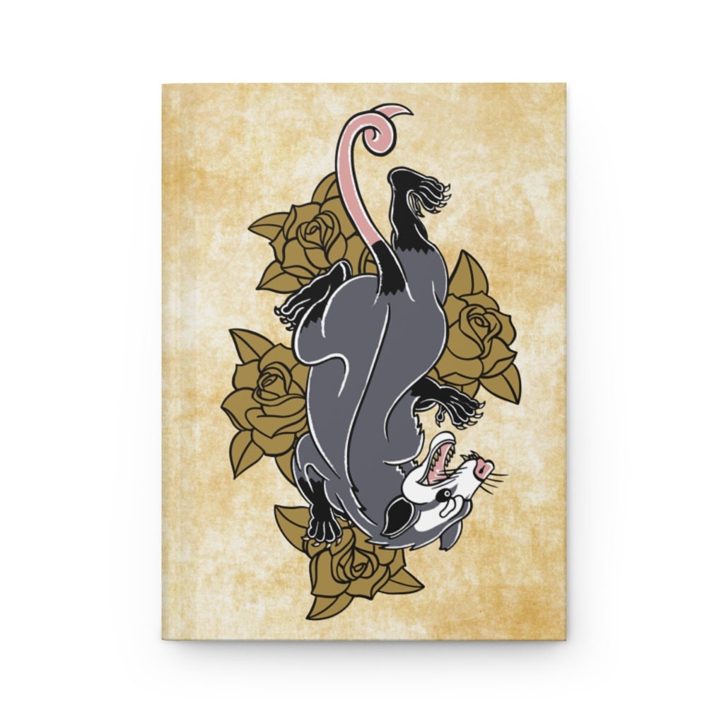 Old School Tattoo Opossum Journal / Possum / Garbage Rat / - Etsy