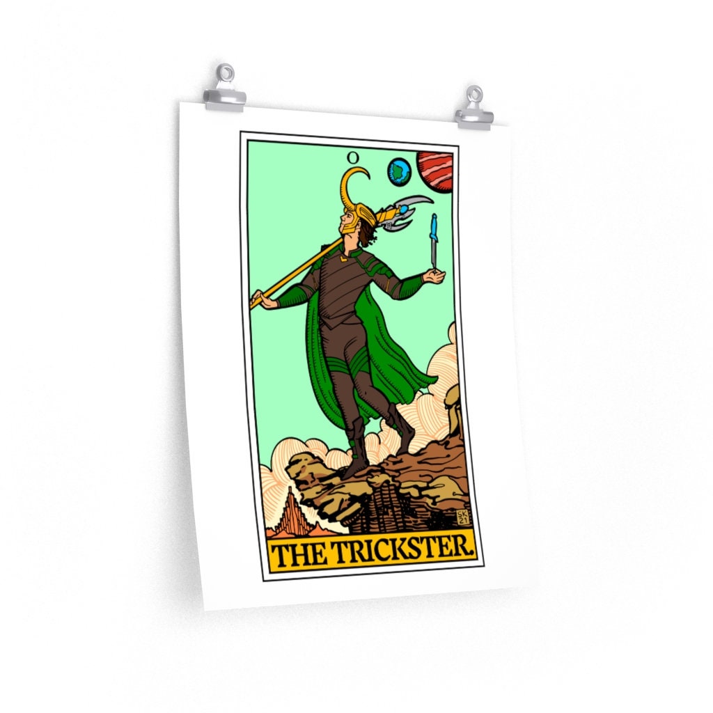 The Trickster Tarot Card Print / Loki / Thor / Tom Hiddleston - Etsy