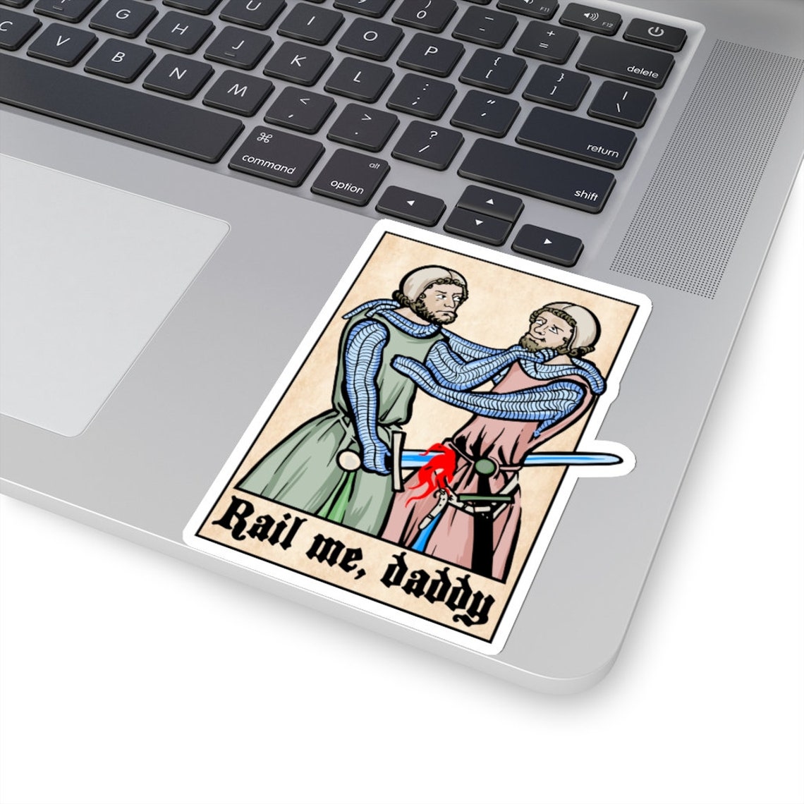 Rail Me Daddy Stickers / Medieval Art / Woodcut / Erotic Art | Etsy