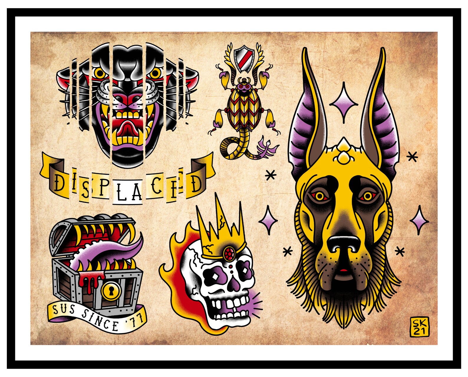 Old School: Monsters Flash Print FULL SET of 3 / Dungeons and Dragons ...