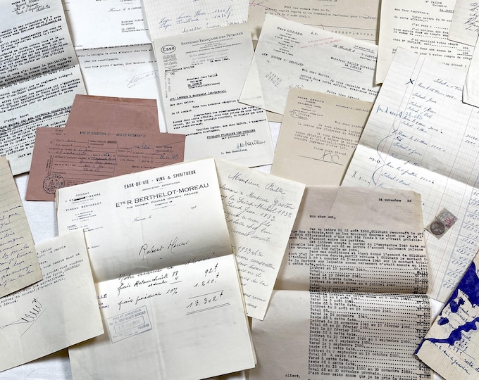1950s - Vintage French Notary Documents Lot – 1950s Legal ...