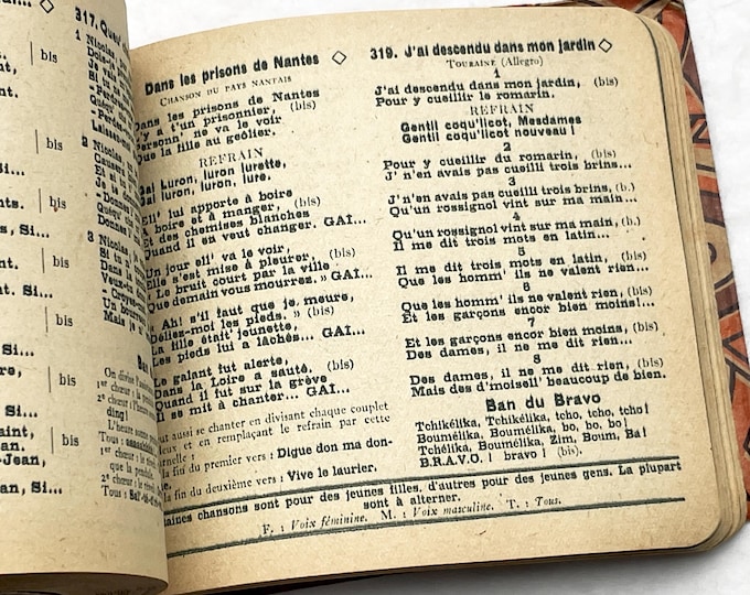 1950s - 500 French Songs - Collection of Lyrics From 500 French Songs ...