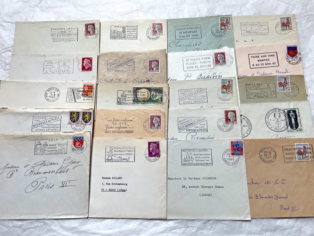 1960s 20 French Envelopes From 1960s Without Letters Inside - Etsy